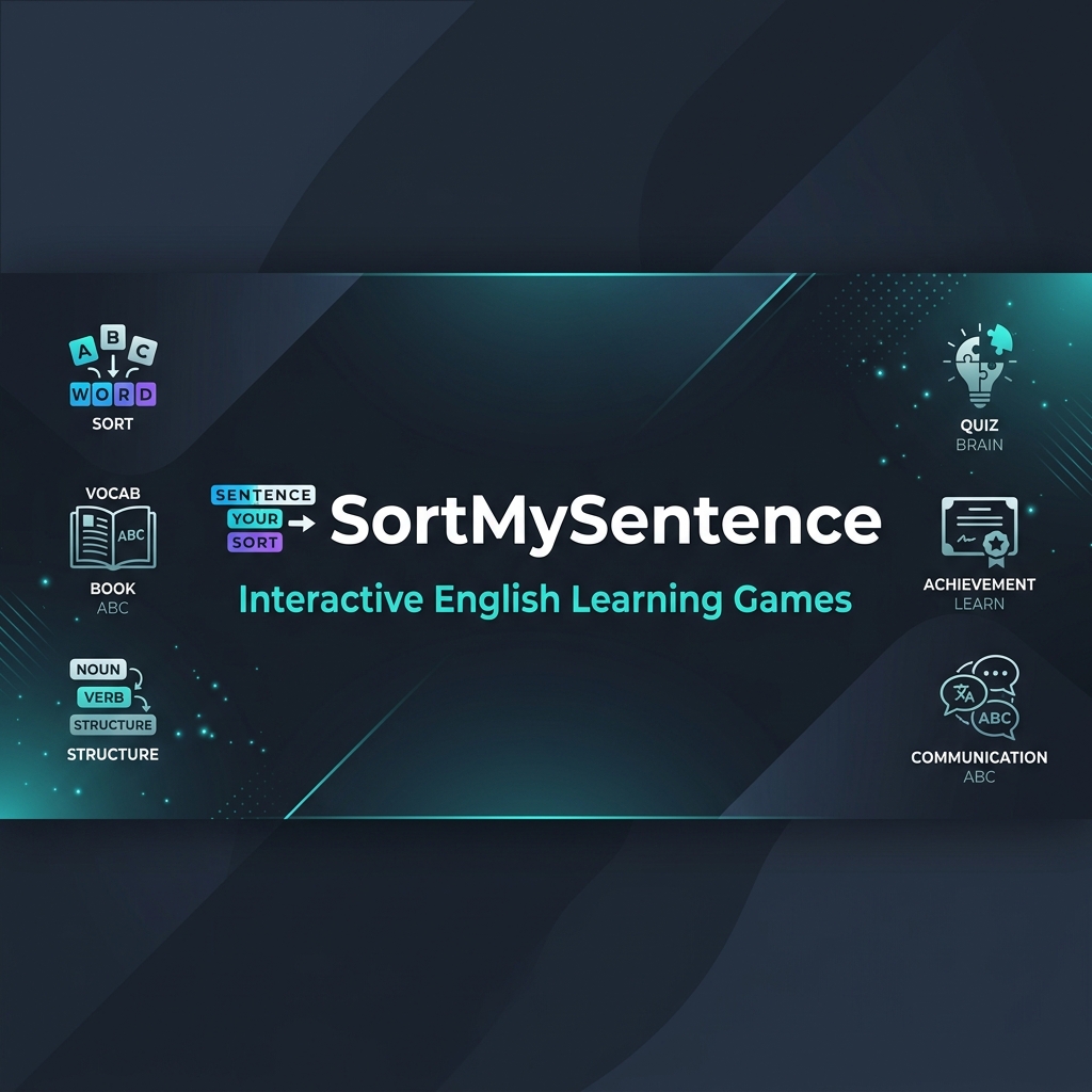 SortMySentence | Free English Sentence & Vocabulary Games